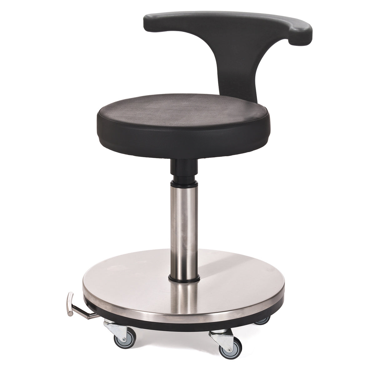 Surgeon Theatre Stool Foot Operated with Backrest – Axis Health