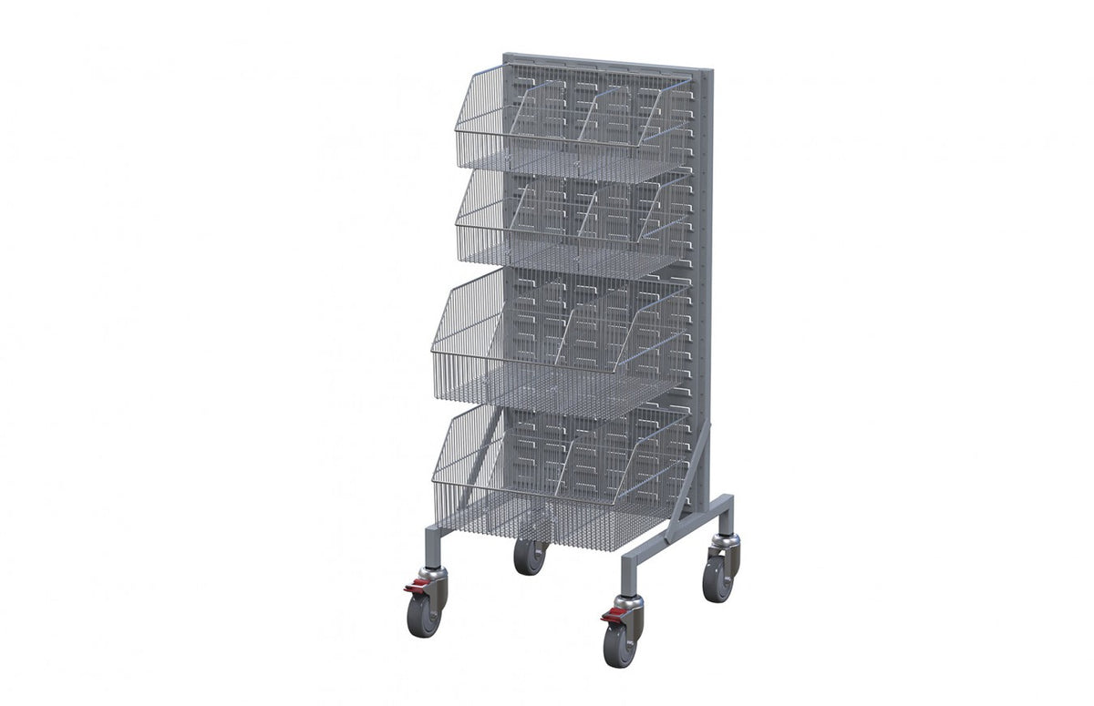 Louvre Panel and Basket Trolley | R2550 – Axis Health